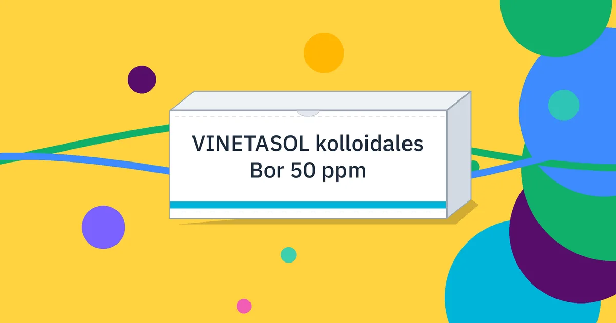 Symbolbild: Packung mit der Aufschrift VINETASOL kolloidales Bor 50 ppm (PZN 19760831) – Verfügbarkeit und Bezug in Apotheken in Frankfurt am Main