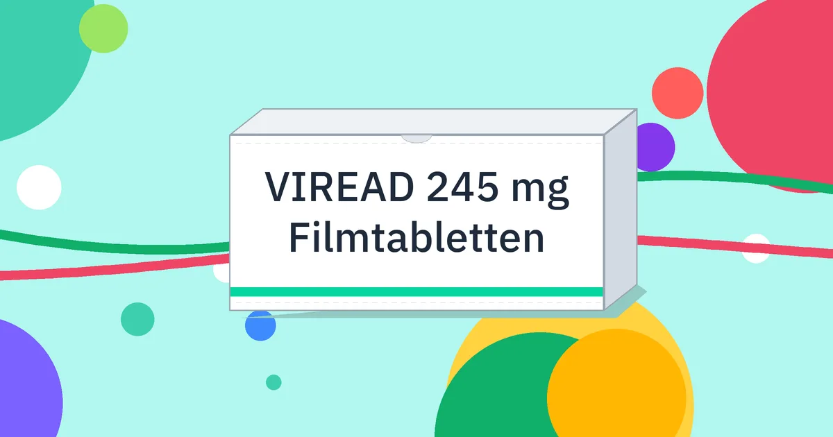Symbolbild: Packung mit der Aufschrift VIREAD 245 mg Filmtabletten (PZN 10757448) – Verfügbarkeit und Bezug in Apotheken in Frankfurt am Main