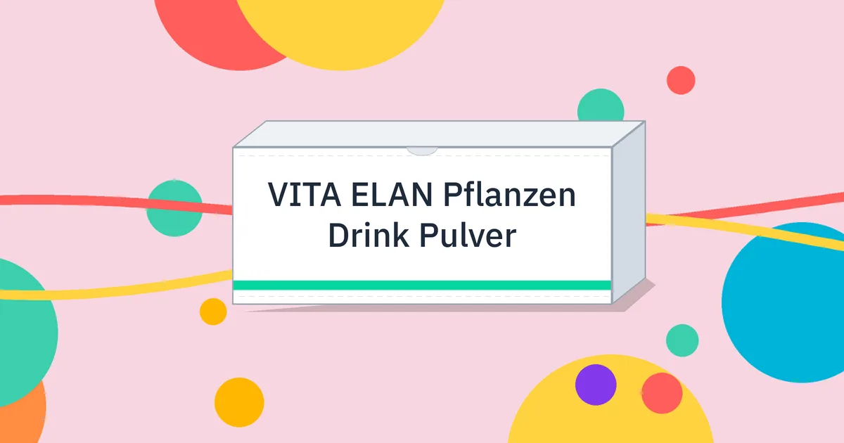 Symbolbild: Packung mit der Aufschrift VITA ELAN Pflanzen Drink Pulver (PZN 03154666) – Verfügbarkeit und Bezug in Apotheken in Frankfurt am Main