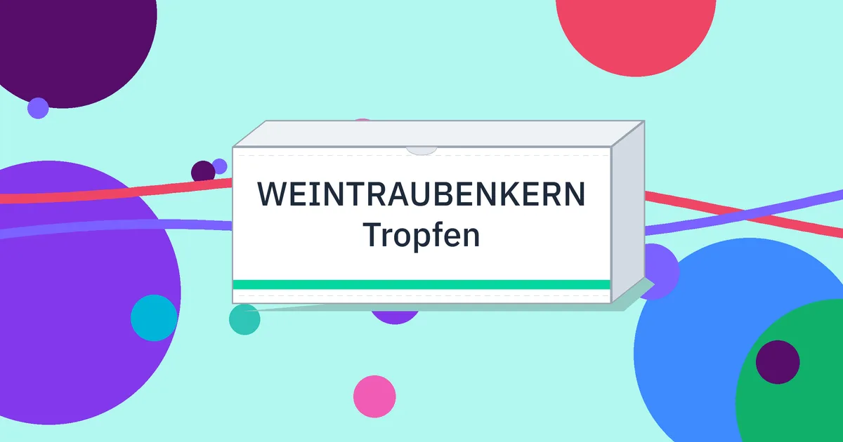 Symbolbild: Packung mit der Aufschrift WEINTRAUBENKERN Tropfen (PZN 19142240) – Verfügbarkeit und Bezug in Apotheken in Frankfurt am Main