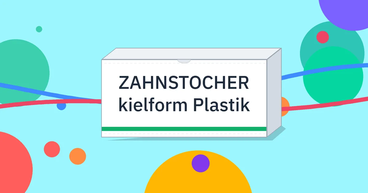 Symbolbild: Packung mit der Aufschrift ZAHNSTOCHER kielform Plastik (PZN 03228548) – Verfügbarkeit und Bezug in Apotheken in Frankfurt am Main