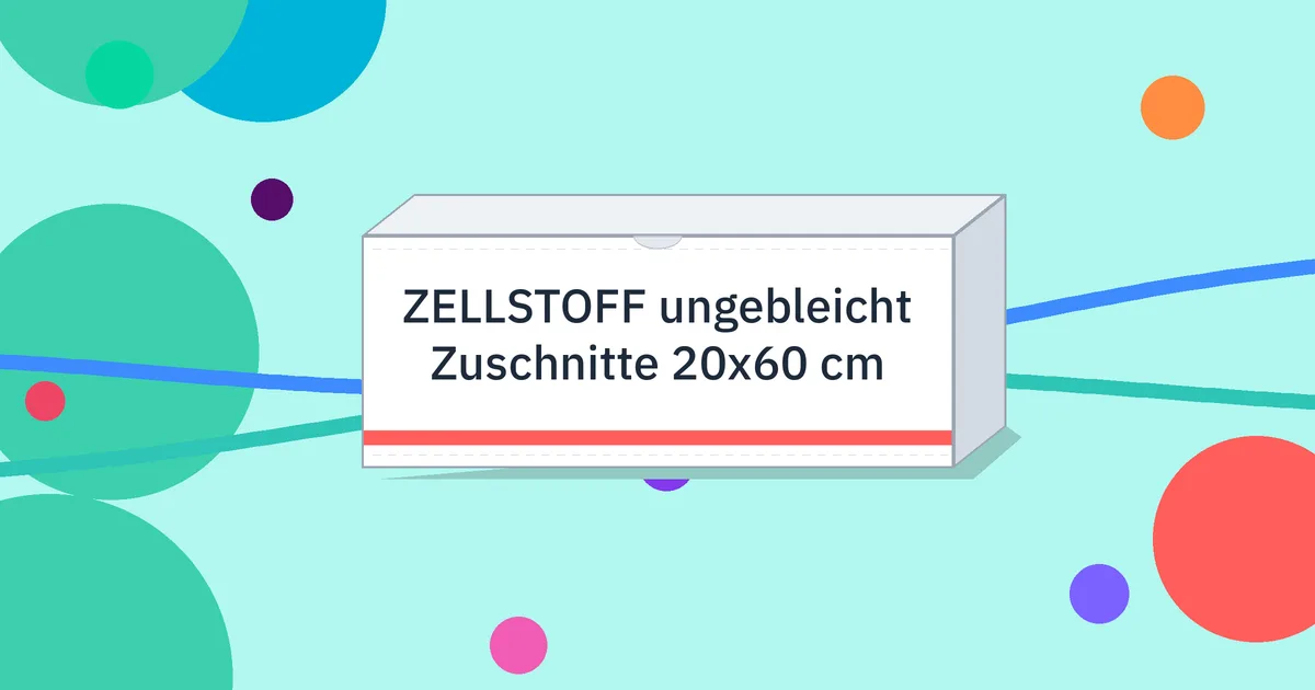 Symbolbild: Packung mit der Aufschrift ZELLSTOFF ungebleicht Zuschnitte 20x60 cm (PZN 06708591) – Verfügbarkeit und Bezug in Apotheken in Frankfurt am Main