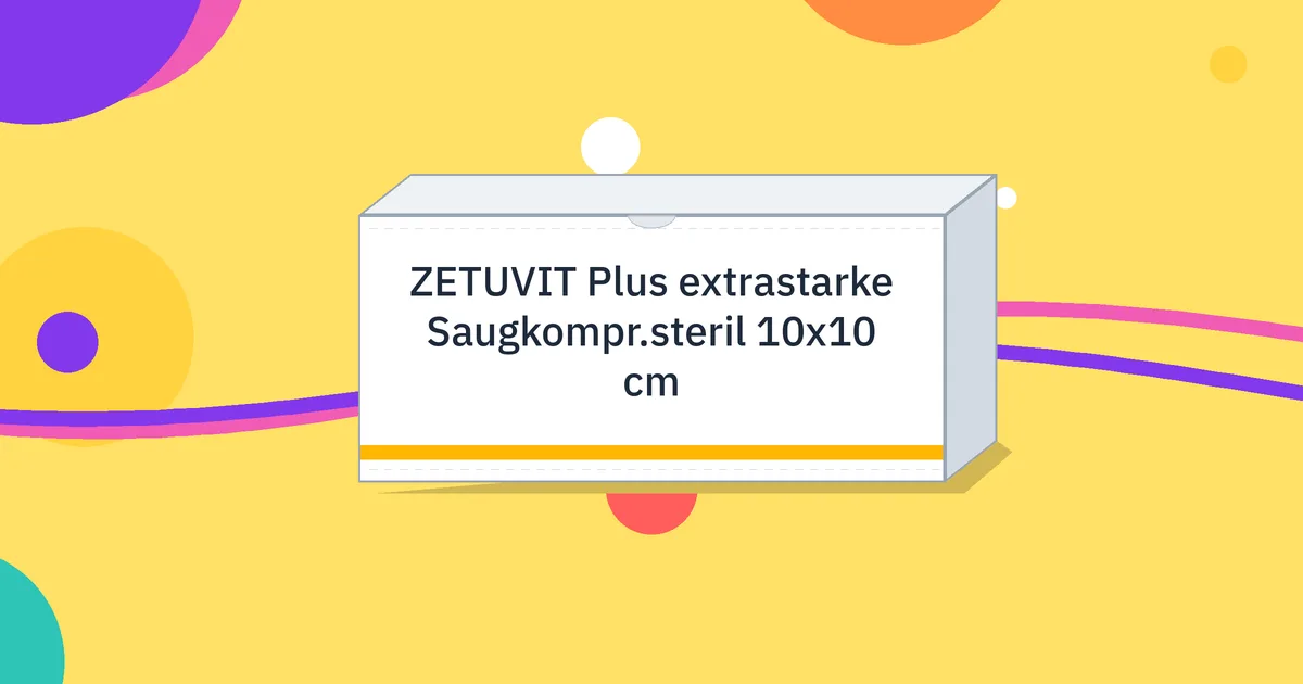 Symbolbild: Packung mit der Aufschrift ZETUVIT Plus extrastarke Saugkompr.steril 10x10 cm (PZN 20347504) – Verfügbarkeit und Bezug in Apotheken in Frankfurt am Main