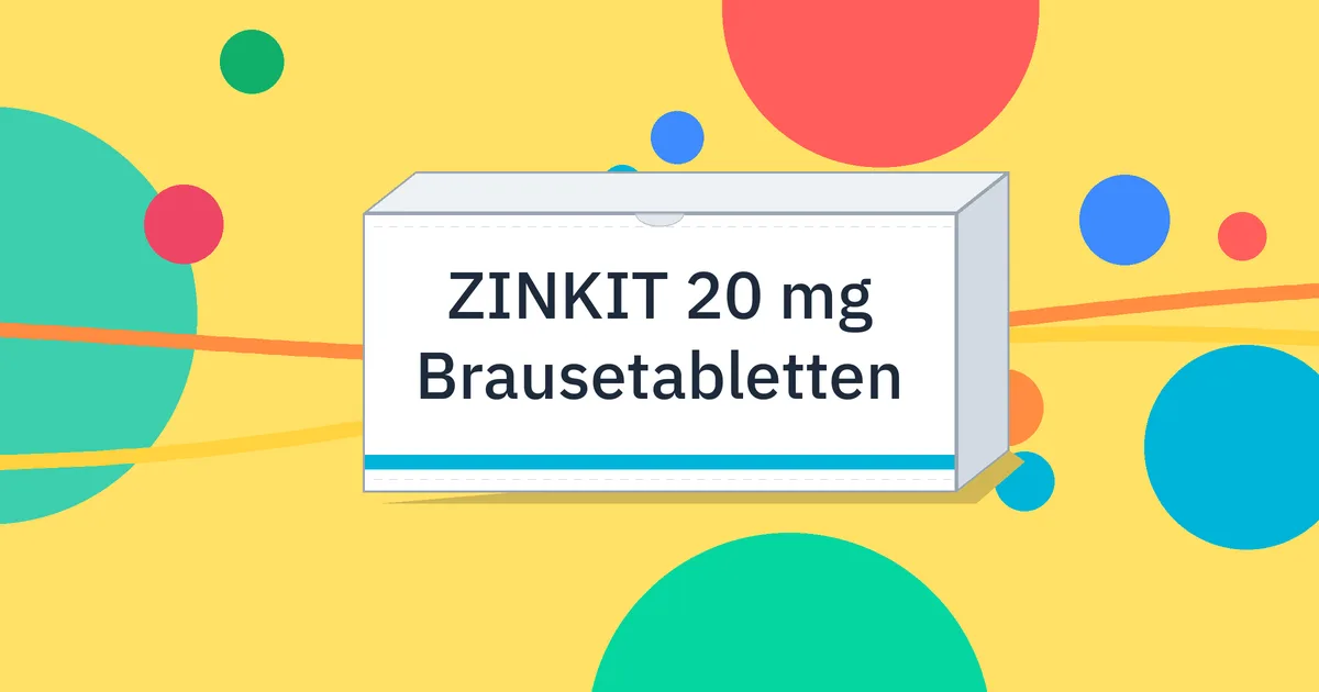 Symbolbild: Packung mit der Aufschrift ZINKIT 20 mg Brausetabletten (PZN 16697380) – Verfügbarkeit und Bezug in Apotheken in Frankfurt am Main