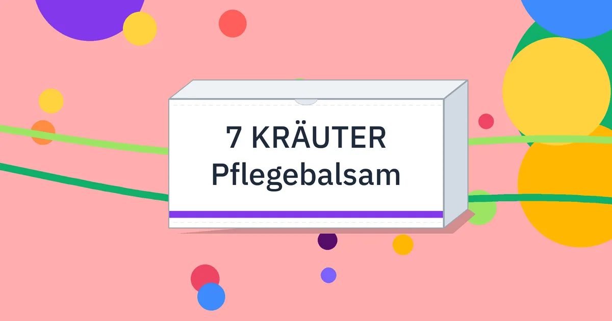 Symbolbild: Packung mit der Aufschrift 7 KRÄUTER Pflegebalsam (PZN 07508049) – Verfügbarkeit und Bezug in Apotheken in Frankfurt am Main