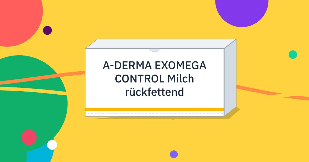 Symbolbild: Packung mit der Aufschrift A-DERMA EXOMEGA CONTROL Milch rückfettend (PZN 17544135) – Verfügbarkeit und Bezug in Apotheken in Frankfurt am Main