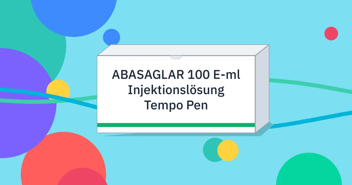 Symbolbild: Packung mit der Aufschrift ABASAGLAR 100 E-ml Injektionslösung Tempo Pen (PZN 16896866) – Verfügbarkeit und Bezug in Apotheken in Frankfurt am Main