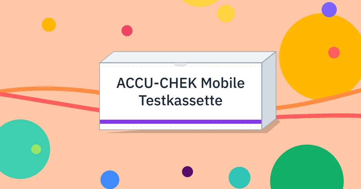 Symbolbild: Packung mit der Aufschrift ACCU-CHEK Mobile Testkassette (PZN 10795377) – Verfügbarkeit und Bezug in Apotheken in Frankfurt am Main
