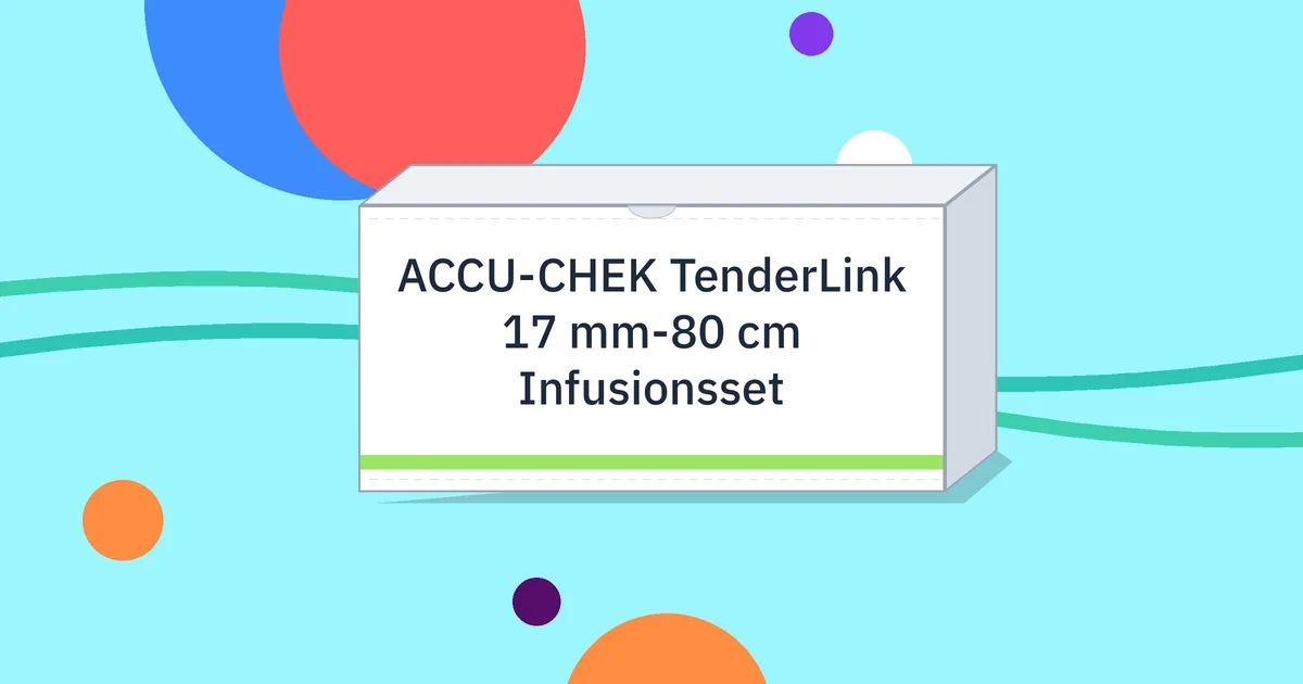Symbolbild: Packung mit der Aufschrift ACCU-CHEK TenderLink 17 mm-80 cm Infusionsset (PZN 16787060) – Verfügbarkeit und Bezug in Apotheken in Frankfurt am Main