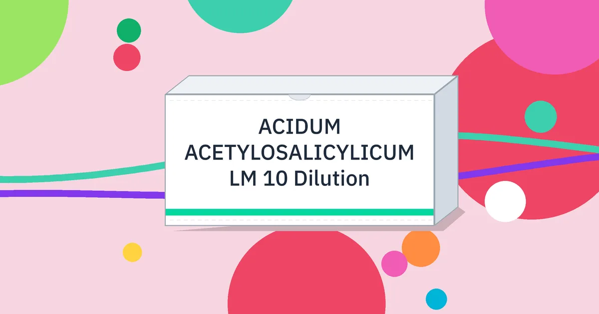 Symbolbild: Packung mit der Aufschrift ACIDUM ACETYLOSALICYLICUM LM 10 Dilution (PZN 13267868) – Verfügbarkeit und Bezug in Apotheken in Frankfurt am Main