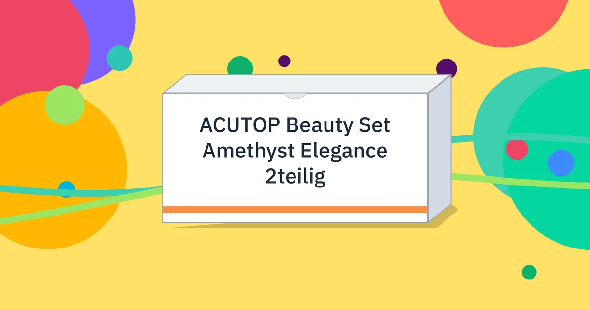 Symbolbild: Packung mit der Aufschrift ACUTOP Beauty Set Amethyst Elegance 2teilig (PZN 18076185) – Verfügbarkeit und Bezug in Apotheken in Frankfurt am Main