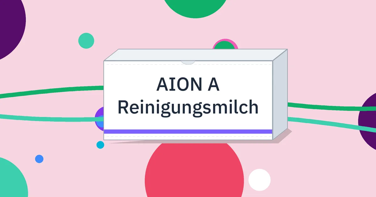Symbolbild: Packung mit der Aufschrift AION A Reinigungsmilch (PZN 16778457) – Verfügbarkeit und Bezug in Apotheken in Frankfurt am Main