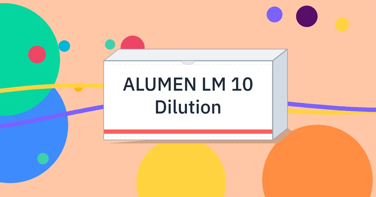 Symbolbild: Packung mit der Aufschrift ALUMEN LM 10 Dilution (PZN 12757955) – Verfügbarkeit und Bezug in Apotheken in Frankfurt am Main
