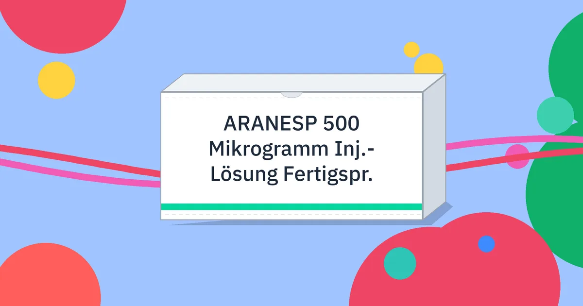 Symbolbild: Packung mit der Aufschrift ARANESP 500 Mikrogramm Inj.-Lösung Fertigspr. (PZN 04980053) – Verfügbarkeit und Bezug in Apotheken in Frankfurt am Main