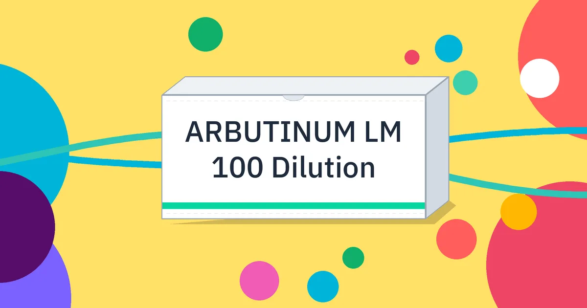 Symbolbild: Packung mit der Aufschrift ARBUTINUM LM 100 Dilution (PZN 13387176) – Verfügbarkeit und Bezug in Apotheken in Frankfurt am Main