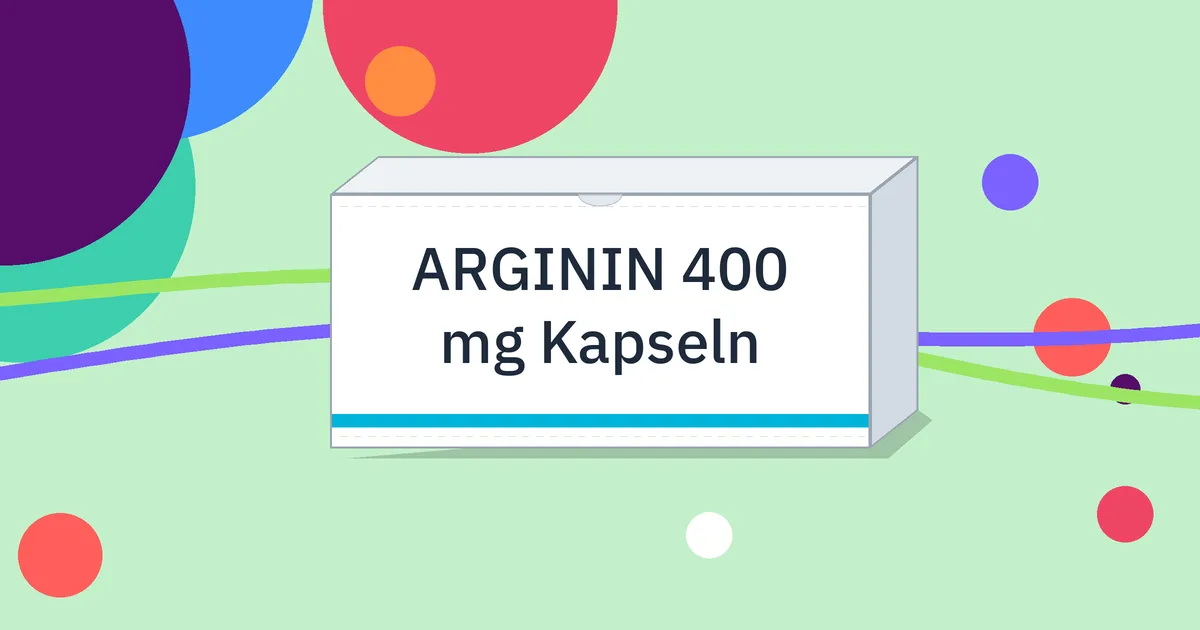 Symbolbild: Packung mit der Aufschrift ARGININ 400 mg Kapseln (PZN 10093416) – Verfügbarkeit und Bezug in Apotheken in Frankfurt am Main