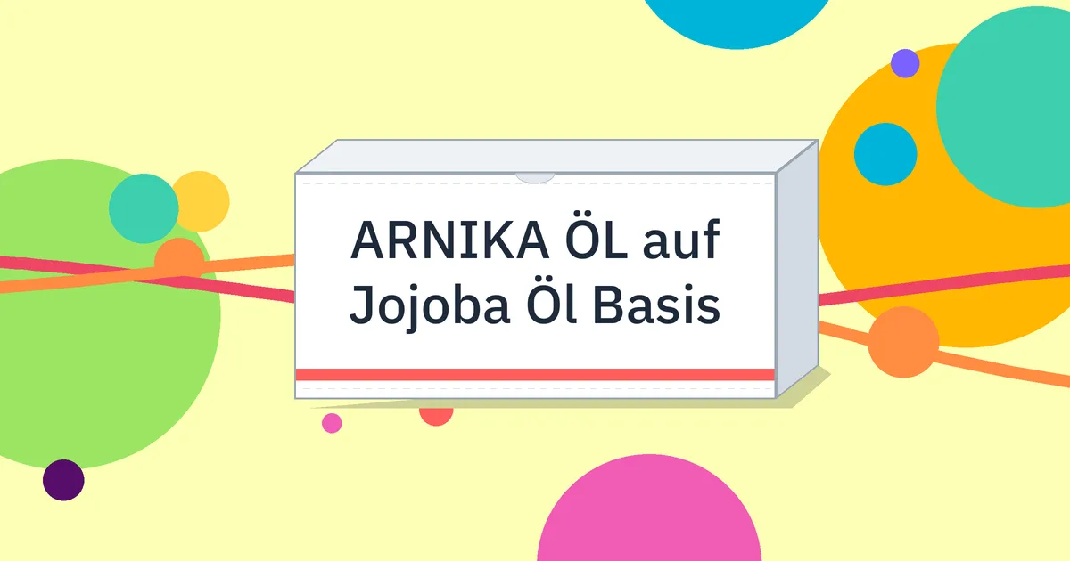 Symbolbild: Packung mit der Aufschrift ARNIKA ÖL auf Jojoba Öl Basis (PZN 03951813) – Verfügbarkeit und Bezug in Apotheken in Frankfurt am Main