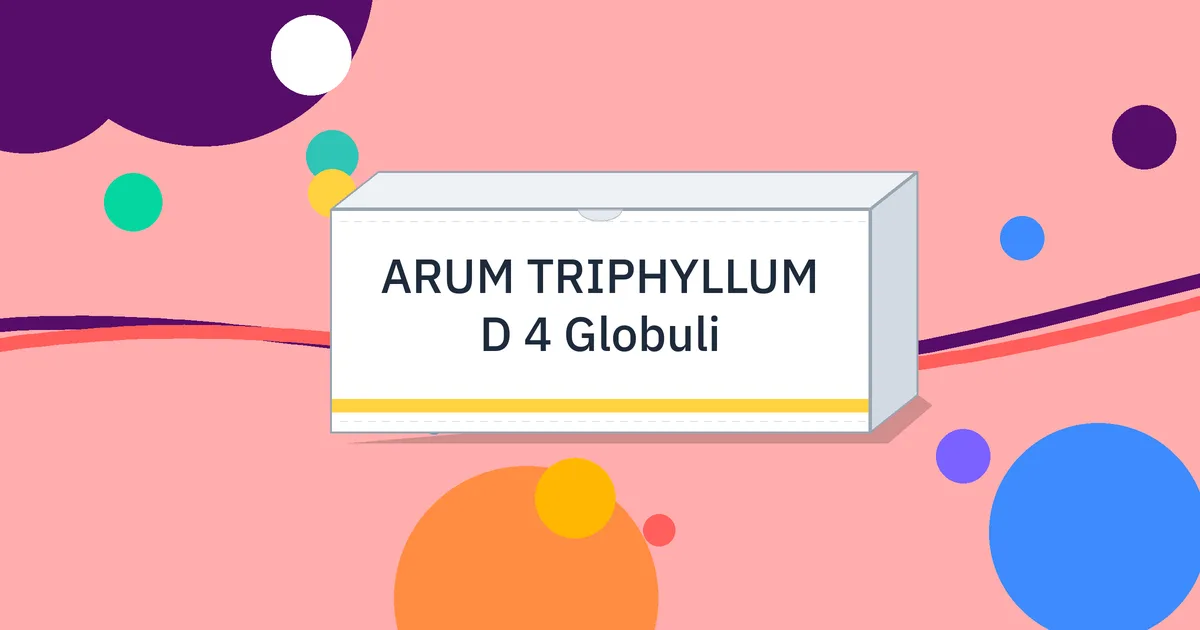 Symbolbild: Packung mit der Aufschrift ARUM TRIPHYLLUM D 4 Globuli (PZN 04205911) – Verfügbarkeit und Bezug in Apotheken in Frankfurt am Main