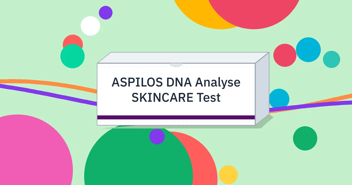 Symbolbild: Packung mit der Aufschrift ASPILOS DNA Analyse SKINCARE Test (PZN 19372069) – Verfügbarkeit und Bezug in Apotheken in Frankfurt am Main