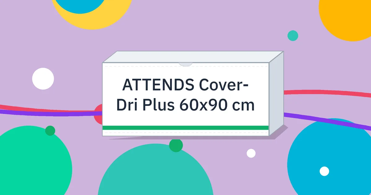 Symbolbild: Packung mit der Aufschrift ATTENDS Cover-Dri Plus 60x90 cm (PZN 01882947) – Verfügbarkeit und Bezug in Apotheken in Frankfurt am Main