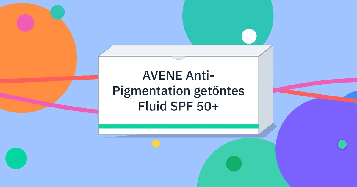 Symbolbild: Packung mit der Aufschrift AVENE Anti-Pigmentation getöntes Fluid SPF 50+ (PZN 19167932) – Verfügbarkeit und Bezug in Apotheken in Frankfurt am Main