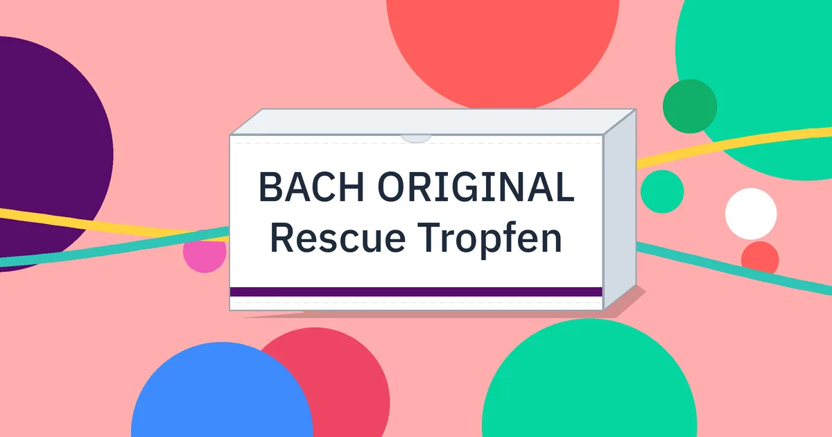 Symbolbild: Packung mit der Aufschrift BACH ORIGINAL Rescue Tropfen (PZN 07089492) – Verfügbarkeit und Bezug in Apotheken in Frankfurt am Main