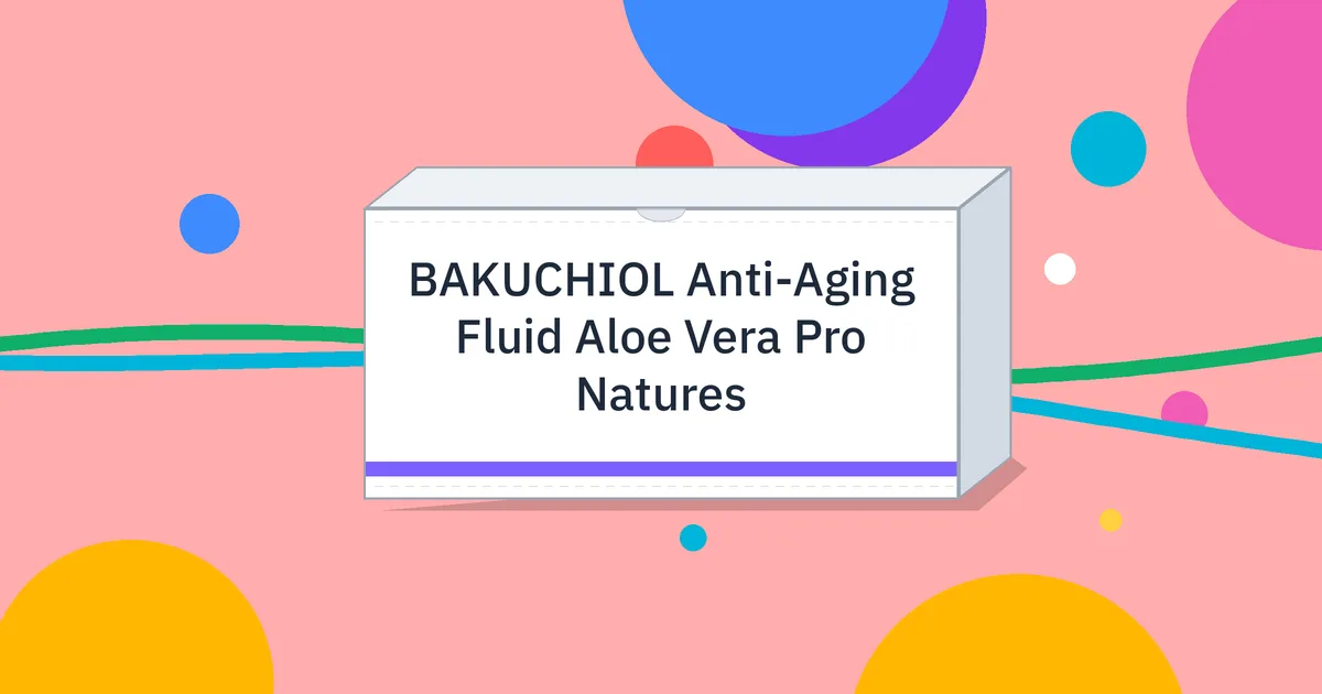 Symbolbild: Packung mit der Aufschrift BAKUCHIOL Anti-Aging Fluid Aloe Vera Pro Natures (PZN 18828509) – Verfügbarkeit und Bezug in Apotheken in Frankfurt am Main
