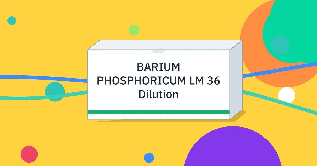 Symbolbild: Packung mit der Aufschrift BARIUM PHOSPHORICUM LM 36 Dilution (PZN 13379722) – Verfügbarkeit und Bezug in Apotheken in Frankfurt am Main