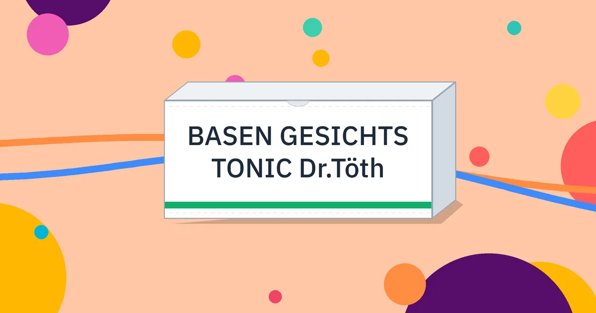 Symbolbild: Packung mit der Aufschrift BASEN GESICHTS TONIC Dr.Töth (PZN 19268550) – Verfügbarkeit und Bezug in Apotheken in Frankfurt am Main