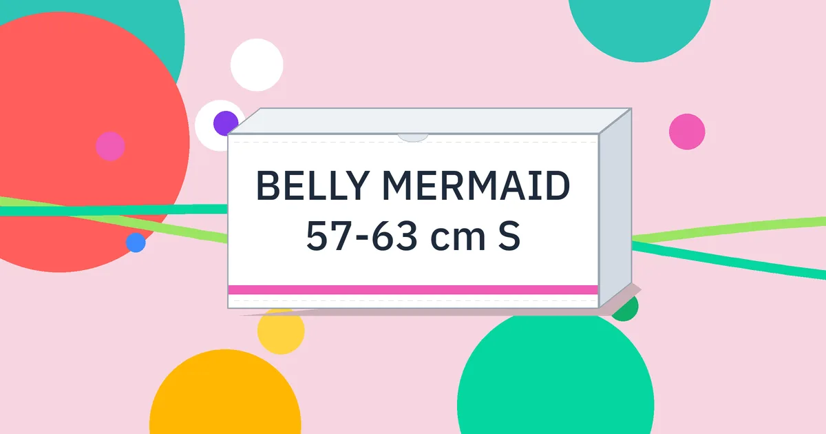 Symbolbild: Packung mit der Aufschrift BELLY MERMAID 57-63 cm S (PZN 18019715) – Verfügbarkeit und Bezug in Apotheken in Frankfurt am Main
