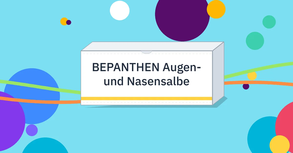 Symbolbild: Packung mit der Aufschrift BEPANTHEN Augen- und Nasensalbe (PZN 01578681) – Verfügbarkeit und Bezug in Apotheken in Frankfurt am Main