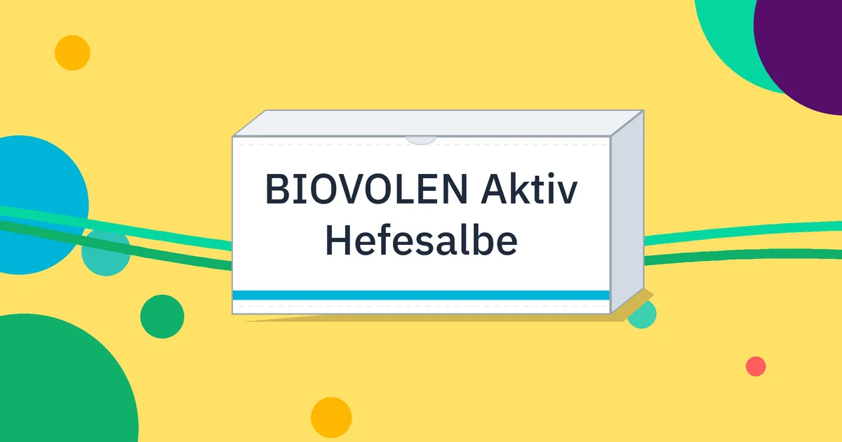 Symbolbild: Packung mit der Aufschrift BIOVOLEN Aktiv Hefesalbe (PZN 19632375) – Verfügbarkeit und Bezug in Apotheken in Frankfurt am Main