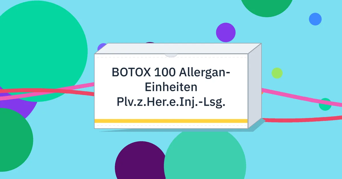 Symbolbild: Packung mit der Aufschrift BOTOX 100 Allergan-Einheiten Plv.z.Her.e.Inj.-Lsg. (PZN 00463556) – Verfügbarkeit und Bezug in Apotheken in Frankfurt am Main