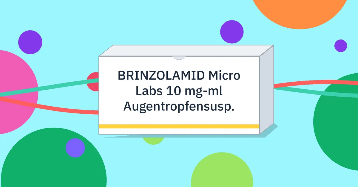 Symbolbild: Packung mit der Aufschrift BRINZOLAMID Micro Labs 10 mg-ml Augentropfensusp. (PZN 17982935) – Verfügbarkeit und Bezug in Apotheken in Frankfurt am Main