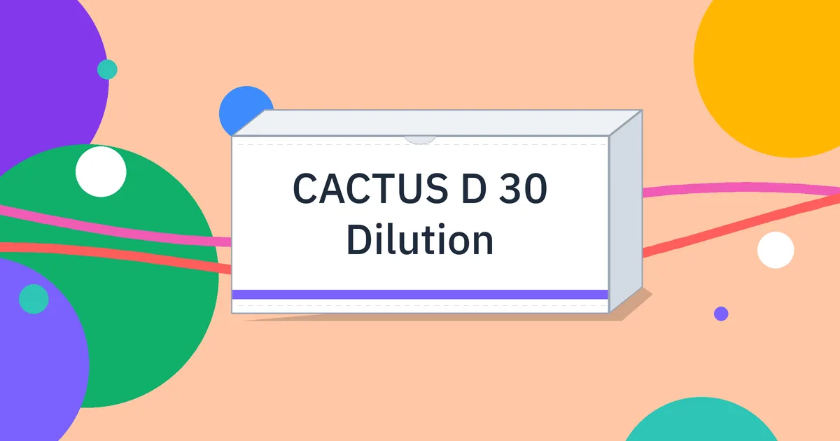 Symbolbild: Packung mit der Aufschrift CACTUS D 30 Dilution (PZN 02609053) – Verfügbarkeit und Bezug in Apotheken in Frankfurt am Main