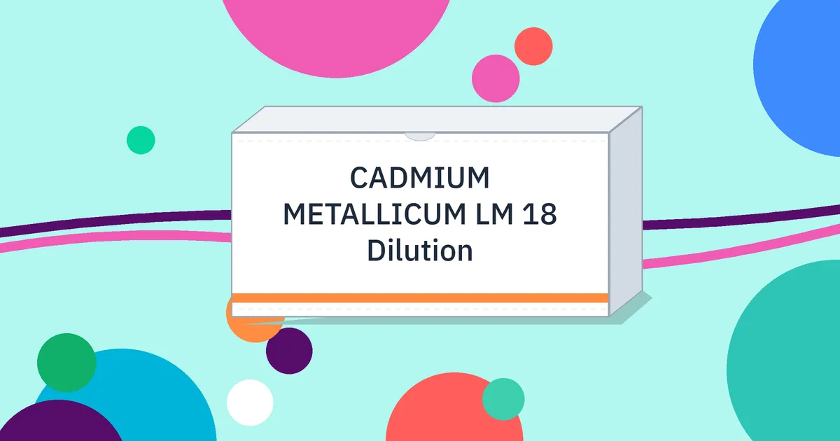 Symbolbild: Packung mit der Aufschrift CADMIUM METALLICUM LM 18 Dilution (PZN 13400333) – Verfügbarkeit und Bezug in Apotheken in Frankfurt am Main