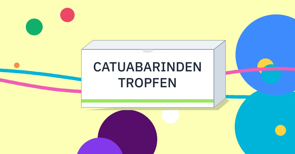 Symbolbild: Packung mit der Aufschrift CATUABARINDEN TROPFEN (PZN 14128442) – Verfügbarkeit und Bezug in Apotheken in Frankfurt am Main