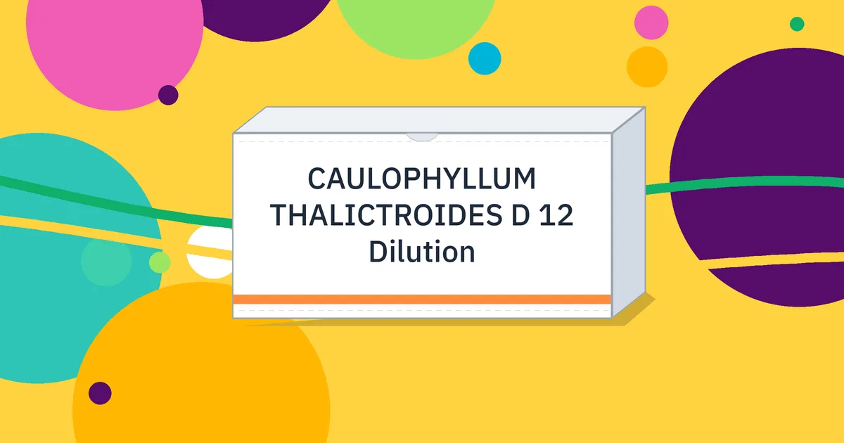 Symbolbild: Packung mit der Aufschrift CAULOPHYLLUM THALICTROIDES D 12 Dilution (PZN 02610205) – Verfügbarkeit und Bezug in Apotheken in Frankfurt am Main