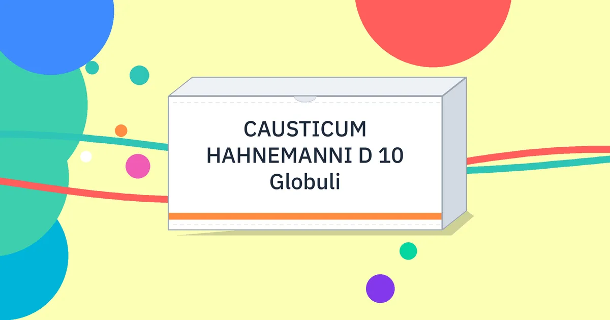 Symbolbild: Packung mit der Aufschrift CAUSTICUM HAHNEMANNI D 10 Globuli (PZN 04211254) – Verfügbarkeit und Bezug in Apotheken in Frankfurt am Main