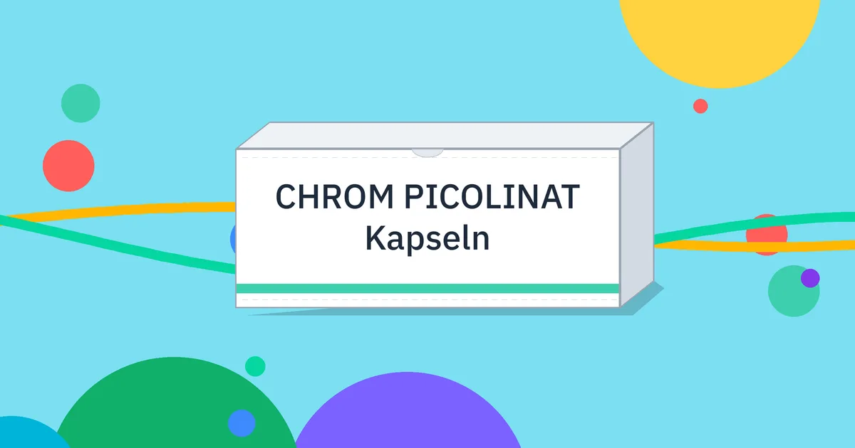 Symbolbild: Packung mit der Aufschrift CHROM PICOLINAT Kapseln (PZN 11231375) – Verfügbarkeit und Bezug in Apotheken in Frankfurt am Main