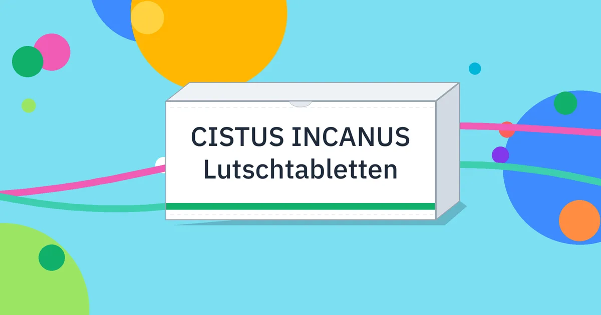 Symbolbild: Packung mit der Aufschrift CISTUS INCANUS Lutschtabletten (PZN 01292507) – Verfügbarkeit und Bezug in Apotheken in Frankfurt am Main