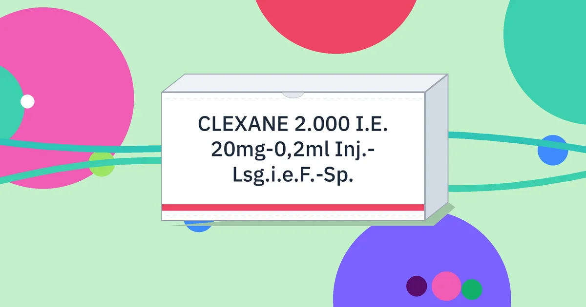 Symbolbild: Packung mit der Aufschrift CLEXANE 2.000 I.E. 20mg-0,2ml Inj.-Lsg.i.e.F.-Sp. (PZN 00264153) – Verfügbarkeit und Bezug in Apotheken in Frankfurt am Main