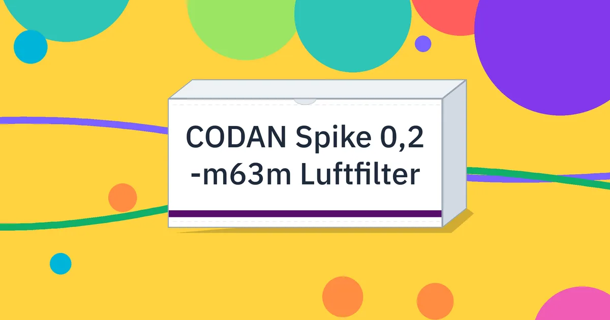 Symbolbild: Packung mit der Aufschrift CODAN Spike 0,2 -m63m Luftfilter (PZN 11141666) – Verfügbarkeit und Bezug in Apotheken in Frankfurt am Main