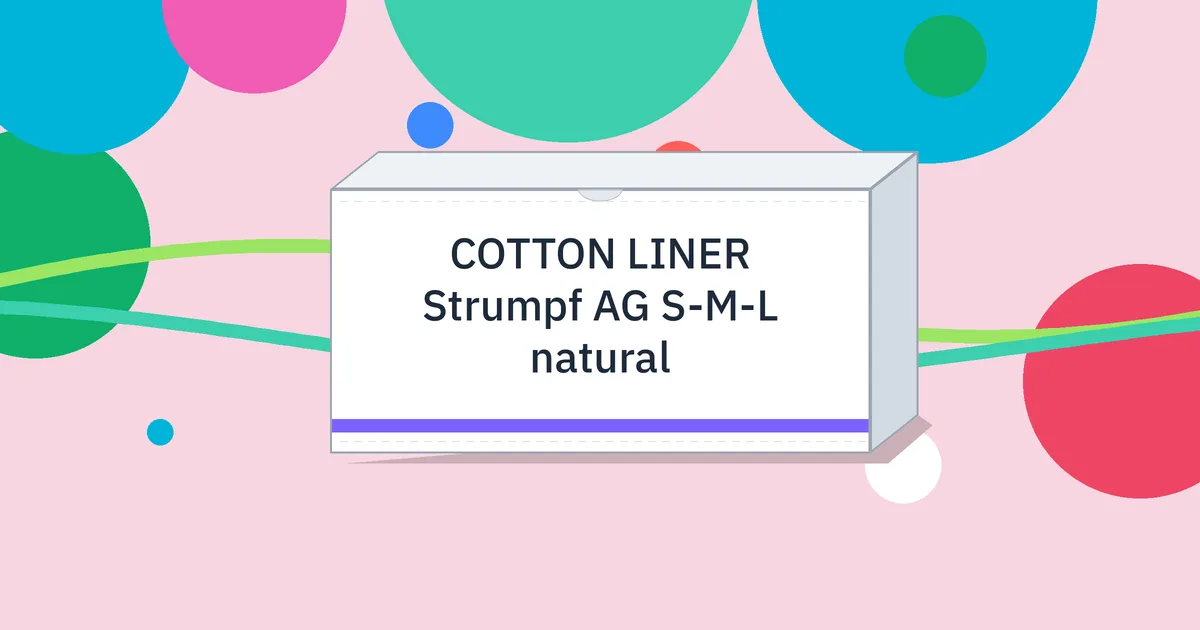 Symbolbild: Packung mit der Aufschrift COTTON LINER Strumpf AG S-M-L natural (PZN 19534477) – Verfügbarkeit und Bezug in Apotheken in Frankfurt am Main
