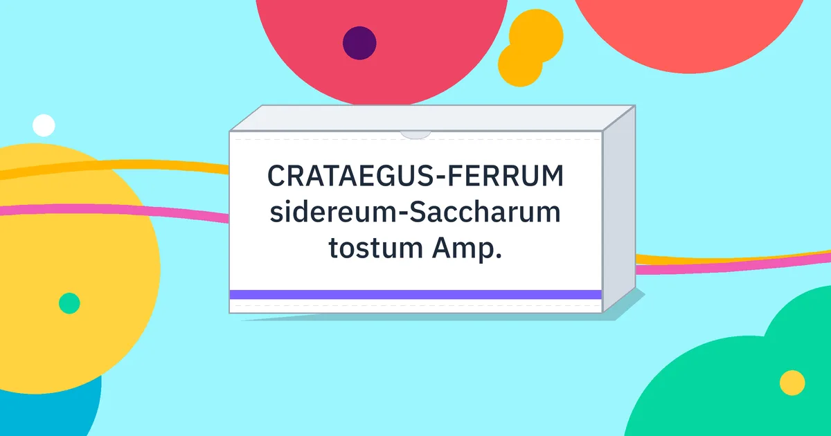 Symbolbild: Packung mit der Aufschrift CRATAEGUS-FERRUM sidereum-Saccharum tostum Amp. (PZN 01439270) – Verfügbarkeit und Bezug in Apotheken in Frankfurt am Main