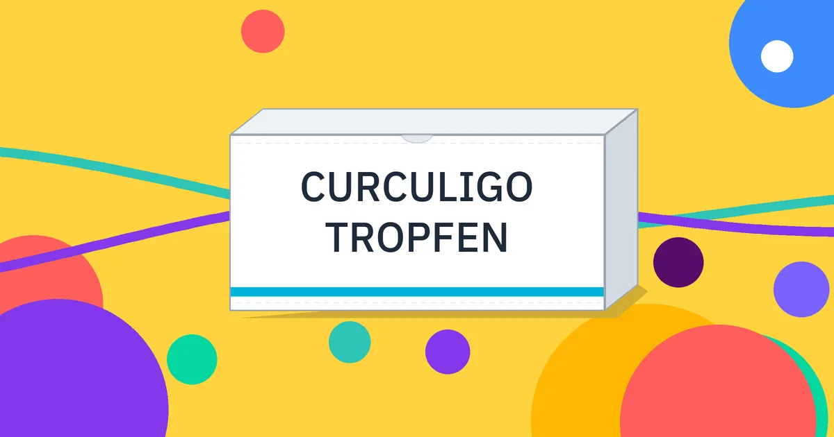 Symbolbild: Packung mit der Aufschrift CURCULIGO TROPFEN (PZN 15229435) – Verfügbarkeit und Bezug in Apotheken in Frankfurt am Main