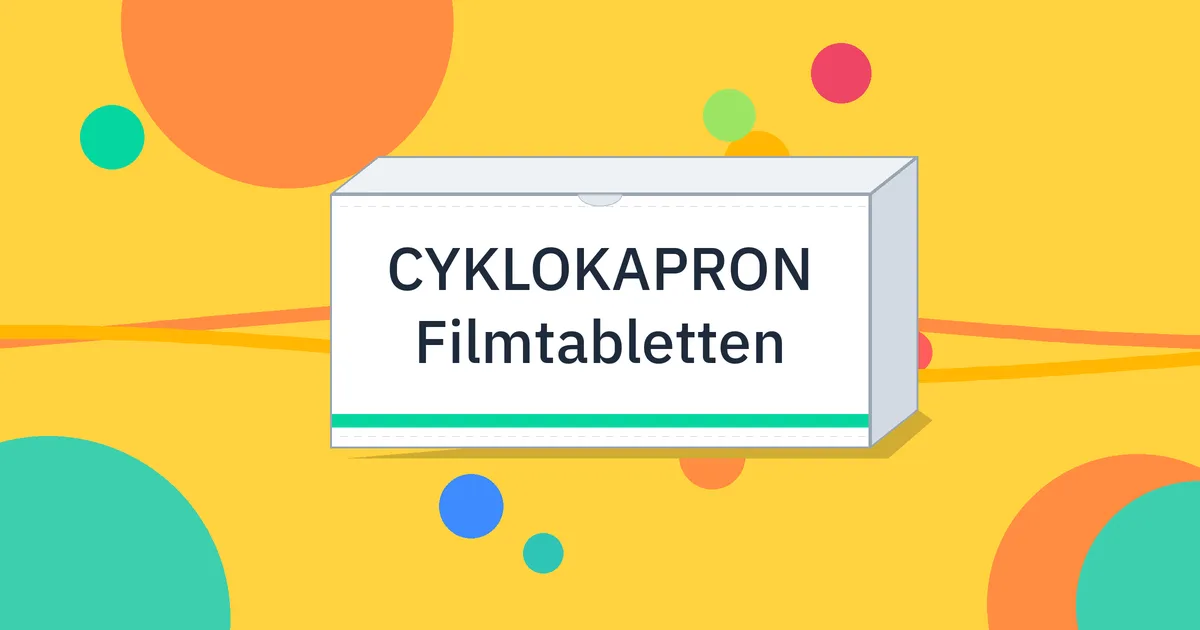 Symbolbild: Packung mit der Aufschrift CYKLOKAPRON Filmtabletten (PZN 06102492) – Verfügbarkeit und Bezug in Apotheken in Frankfurt am Main