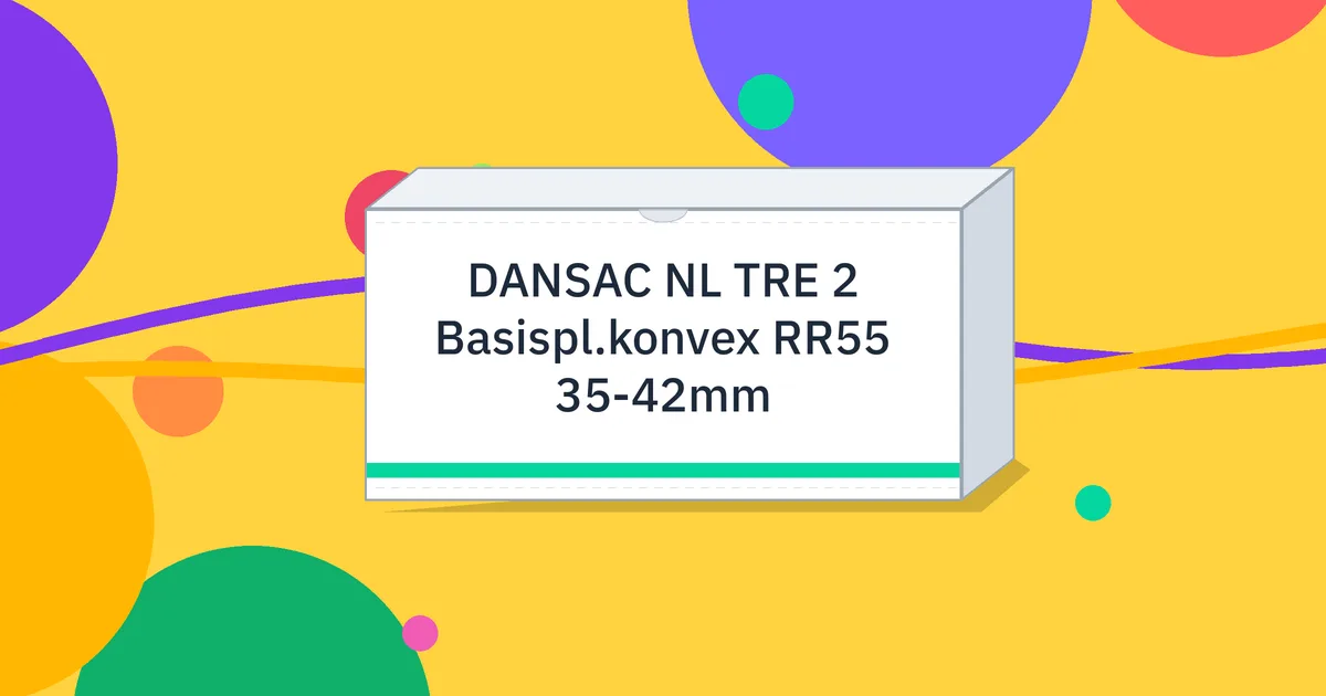 Symbolbild: Packung mit der Aufschrift DANSAC NL TRE 2 Basispl.konvex RR55 35-42mm (PZN 15302787) – Verfügbarkeit und Bezug in Apotheken in Frankfurt am Main