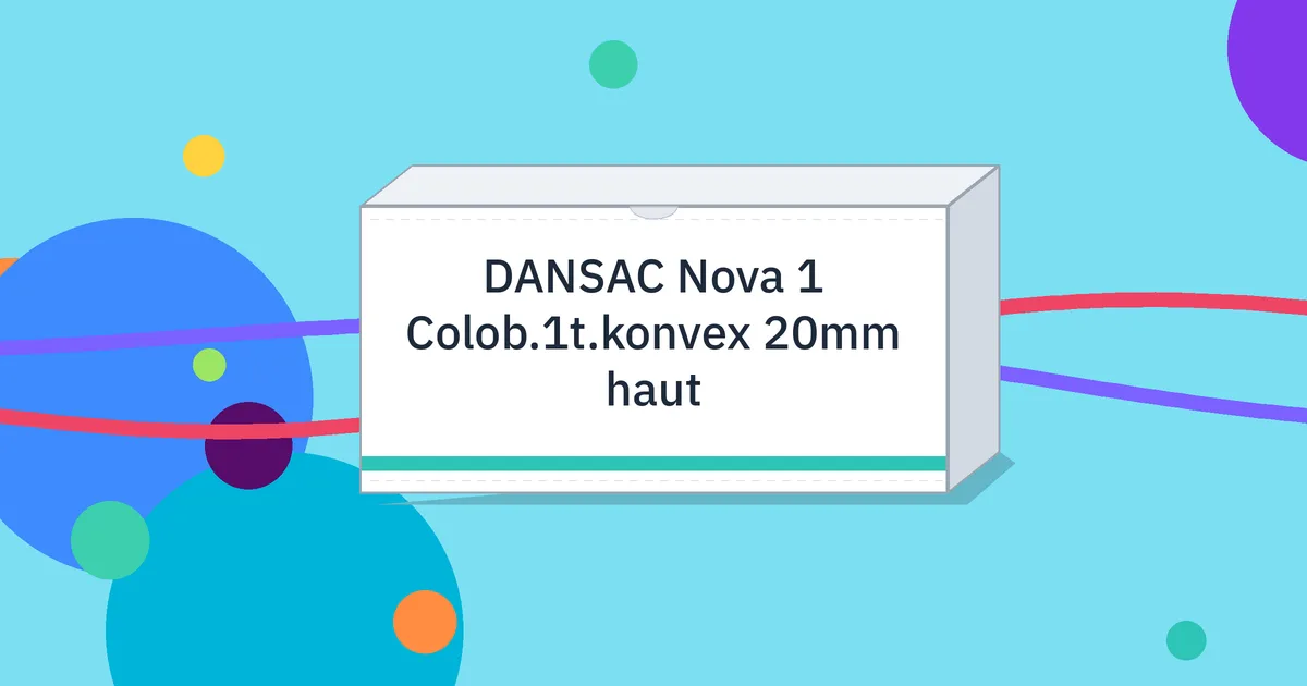 Symbolbild: Packung mit der Aufschrift DANSAC Nova 1 Colob.1t.konvex 20mm haut (PZN 03754946) – Verfügbarkeit und Bezug in Apotheken in Frankfurt am Main