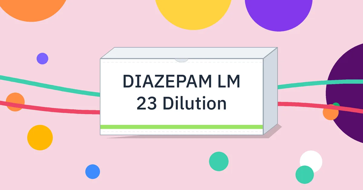 Symbolbild: Packung mit der Aufschrift DIAZEPAM LM 23 Dilution (PZN 12840975) – Verfügbarkeit und Bezug in Apotheken in Frankfurt am Main